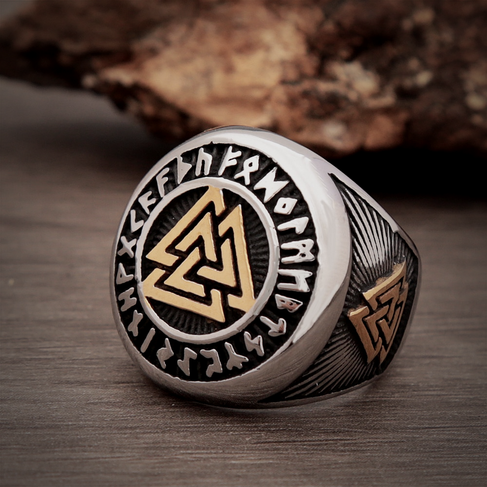 VIKING RING - VALKNUT RUNIC CIRCLE – Vikings and Valhalla